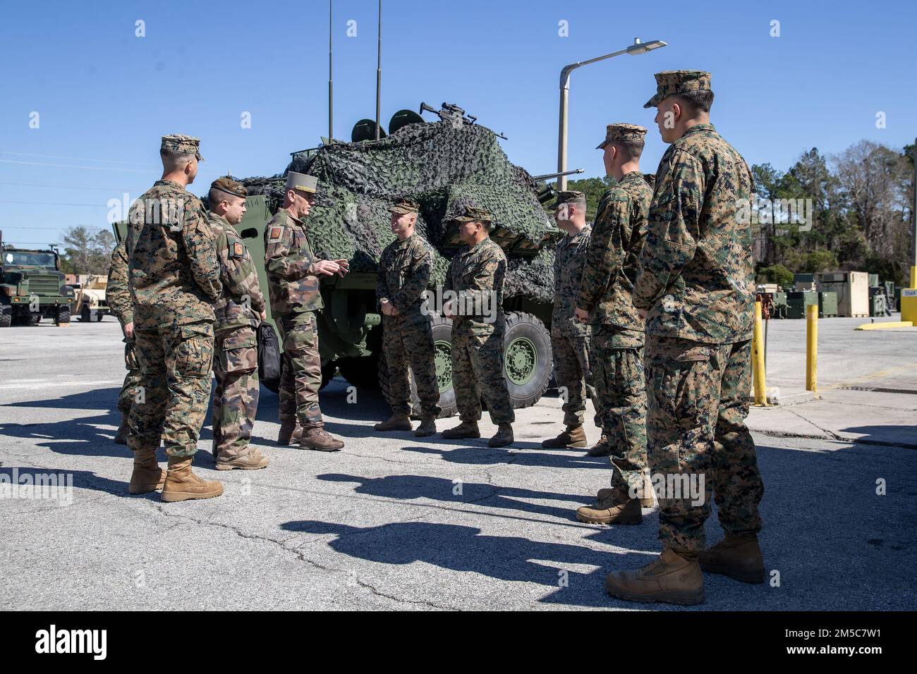 French Army Brig. Gen. Eric Ozanne, the commanding general (CG) of 6th ...