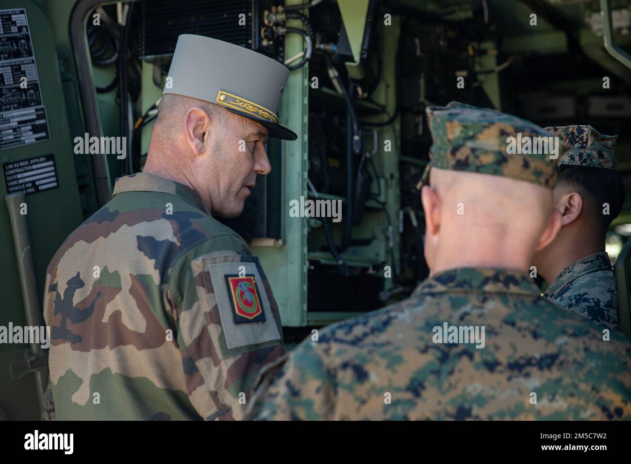 French Army Brig. Gen. Eric Ozanne, the commanding general (CG) of 6th ...