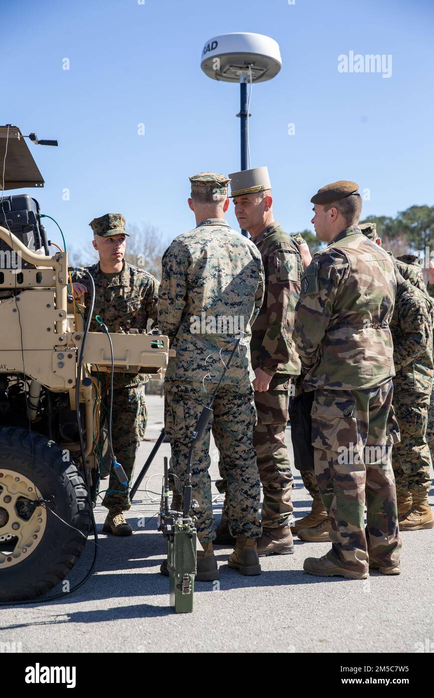 French Army Brig. Gen. Eric Ozanne, the commanding general (CG) of 6th ...