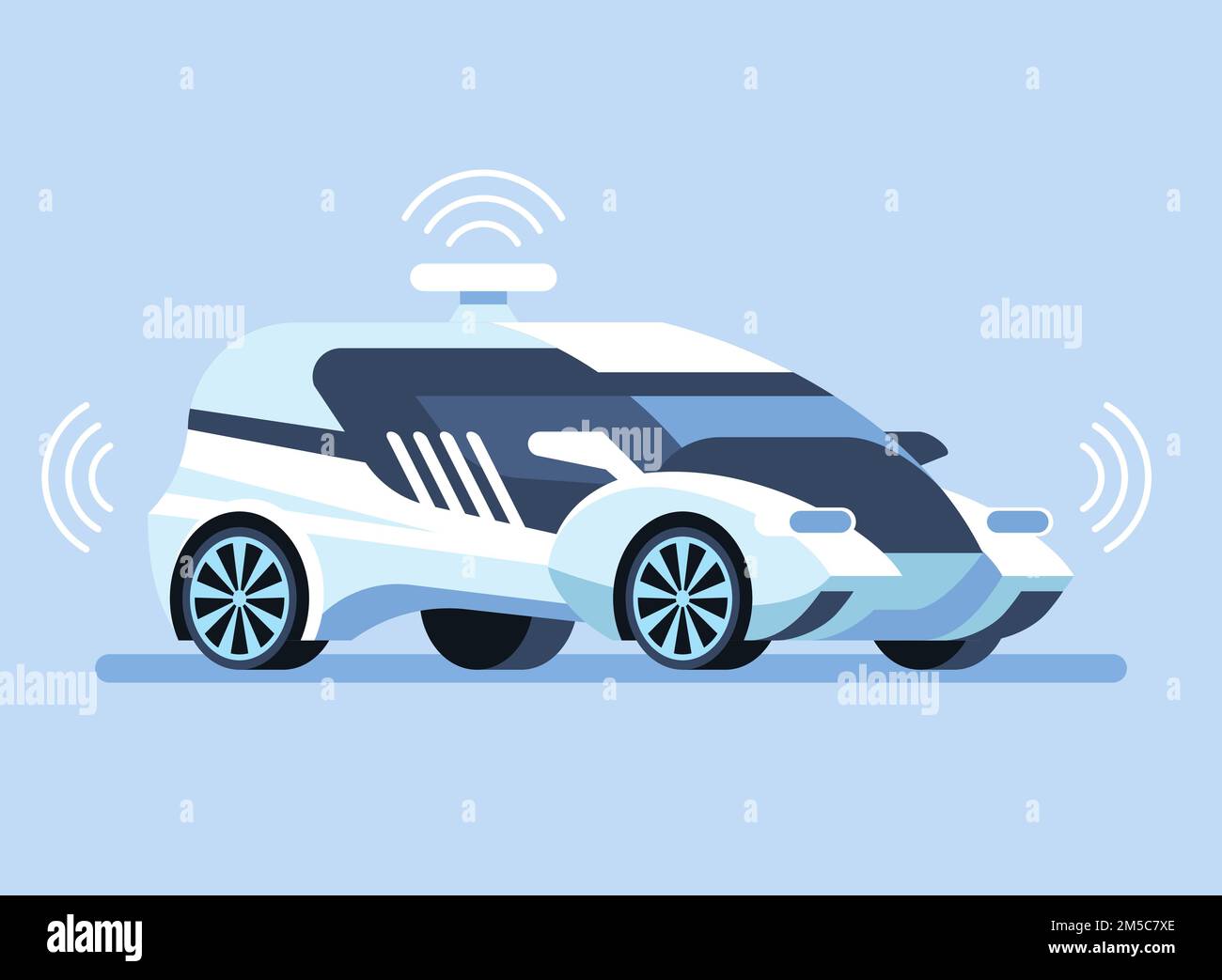 Futuristic Autonomous self-driving Smart Car Automobile sensors ... Futuristic Autonomous self-driving Smart Car Automobile sensors ...