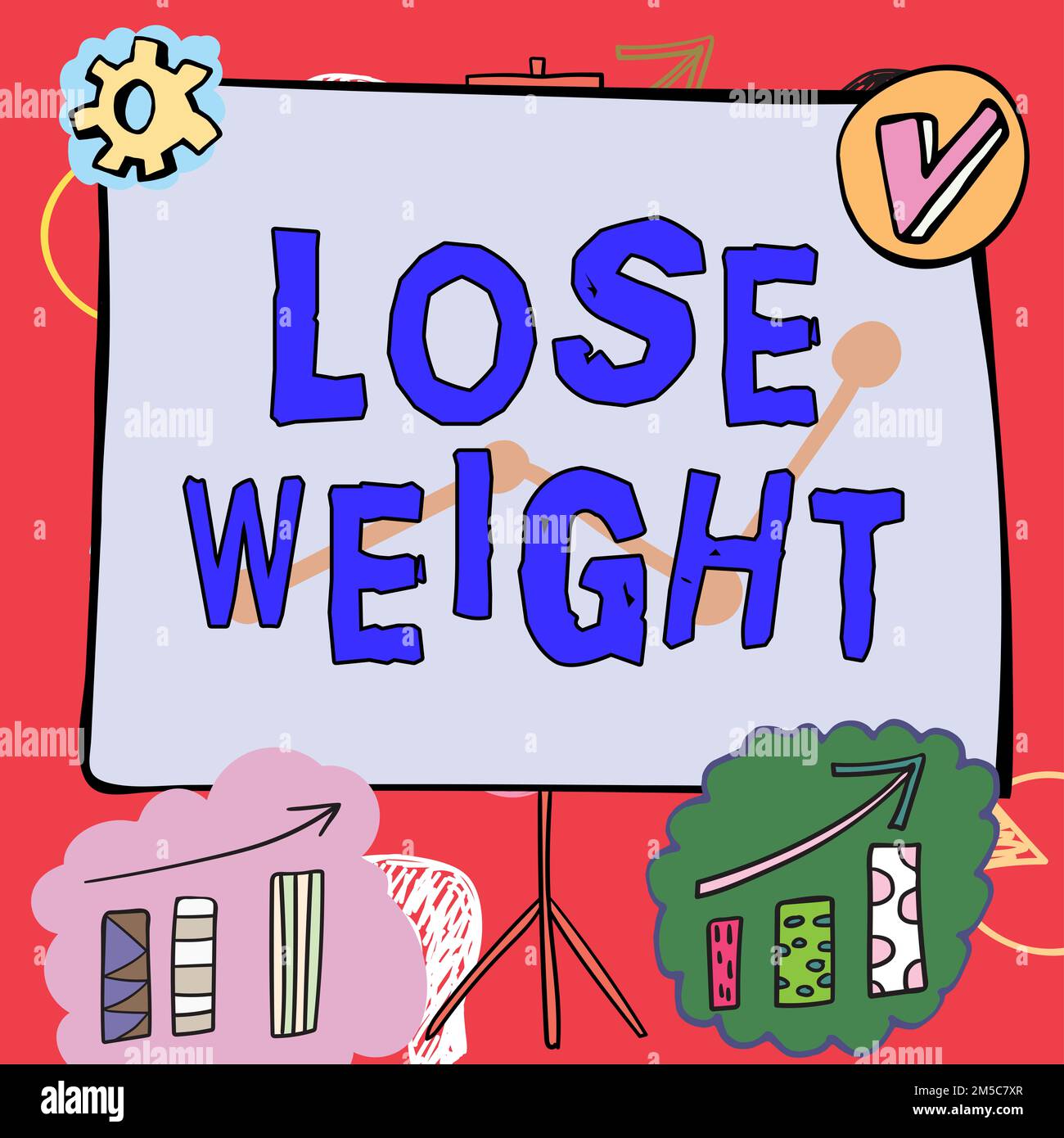 Inspiration showing sign Lose Weight. Word Written on the fact of a ...