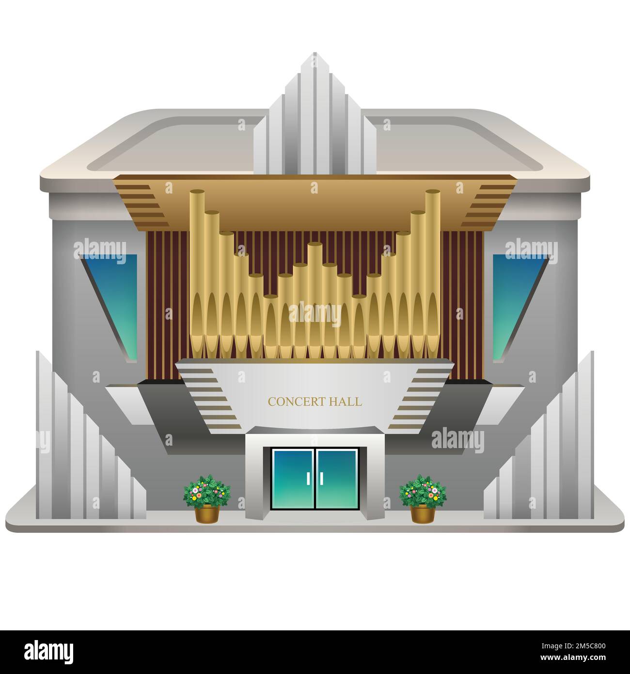Concert hall architecture Cut Out Stock Images & Pictures - Alamy
