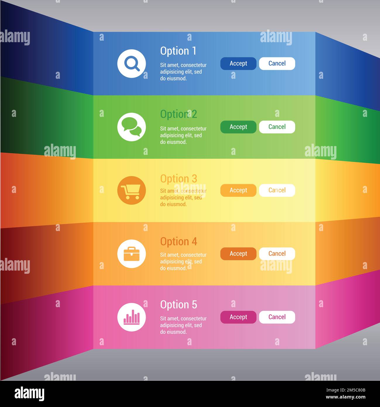 Option banners. Minimal infographics. Vector Stock Vector Image & Art ...
