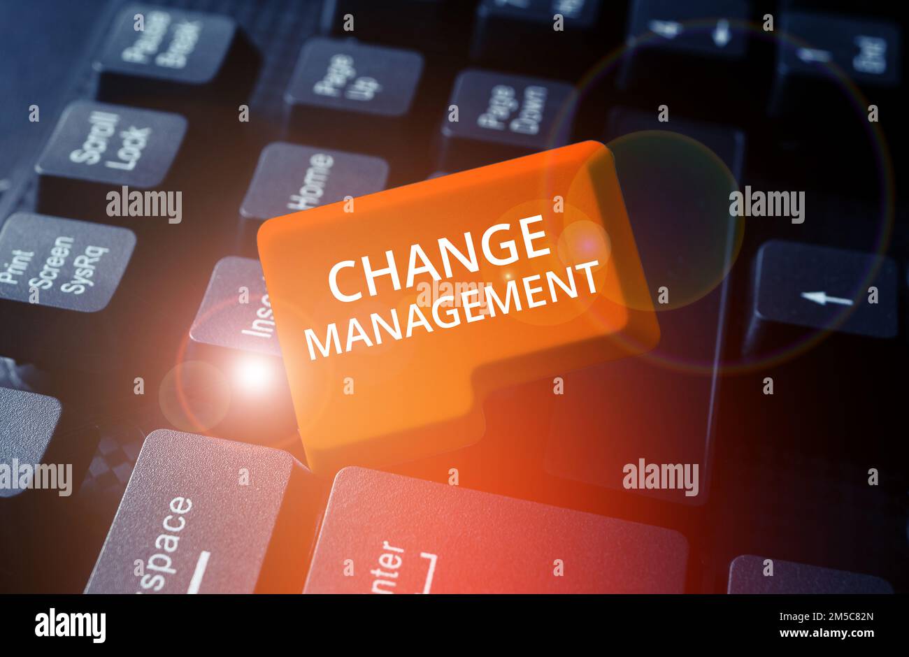 Hand writing sign Change Management. Conceptual photo Replacement of ...