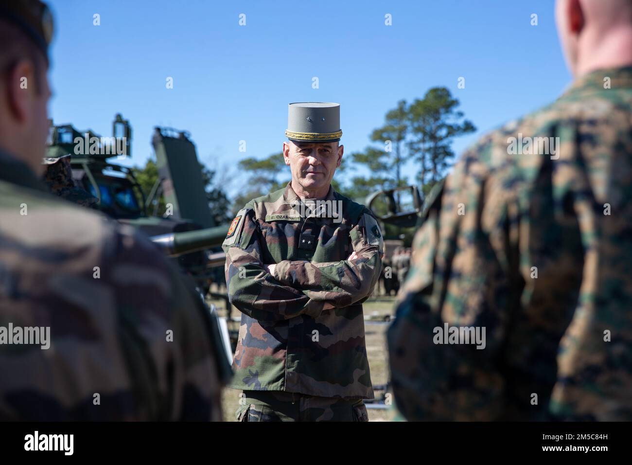 French Army Brig. Gen. Eric Ozanne, the commanding general (CG) of 6th ...