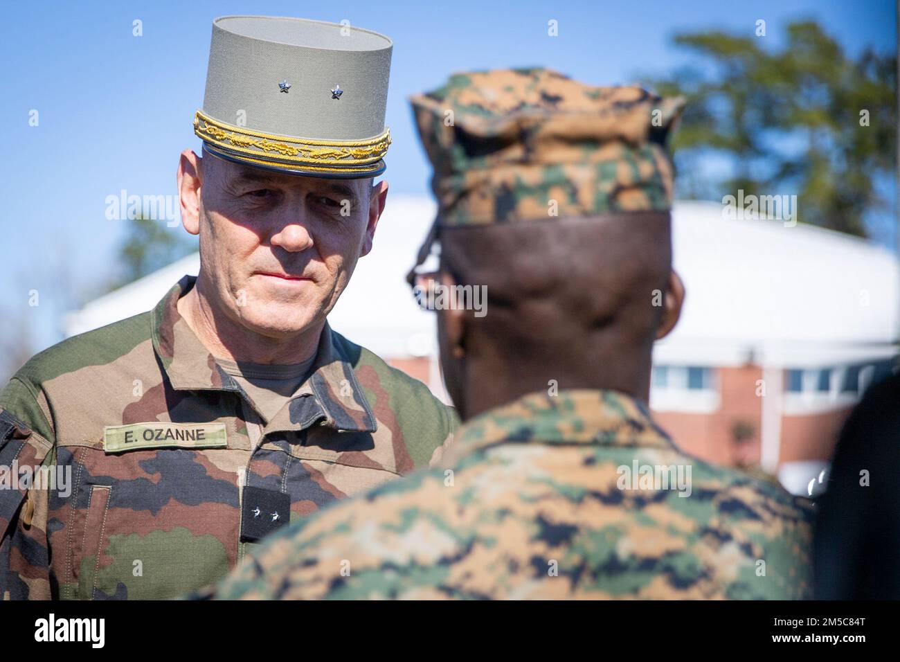 French Army Brig. Gen. Eric Ozanne, the commanding general (CG) of 6th ...