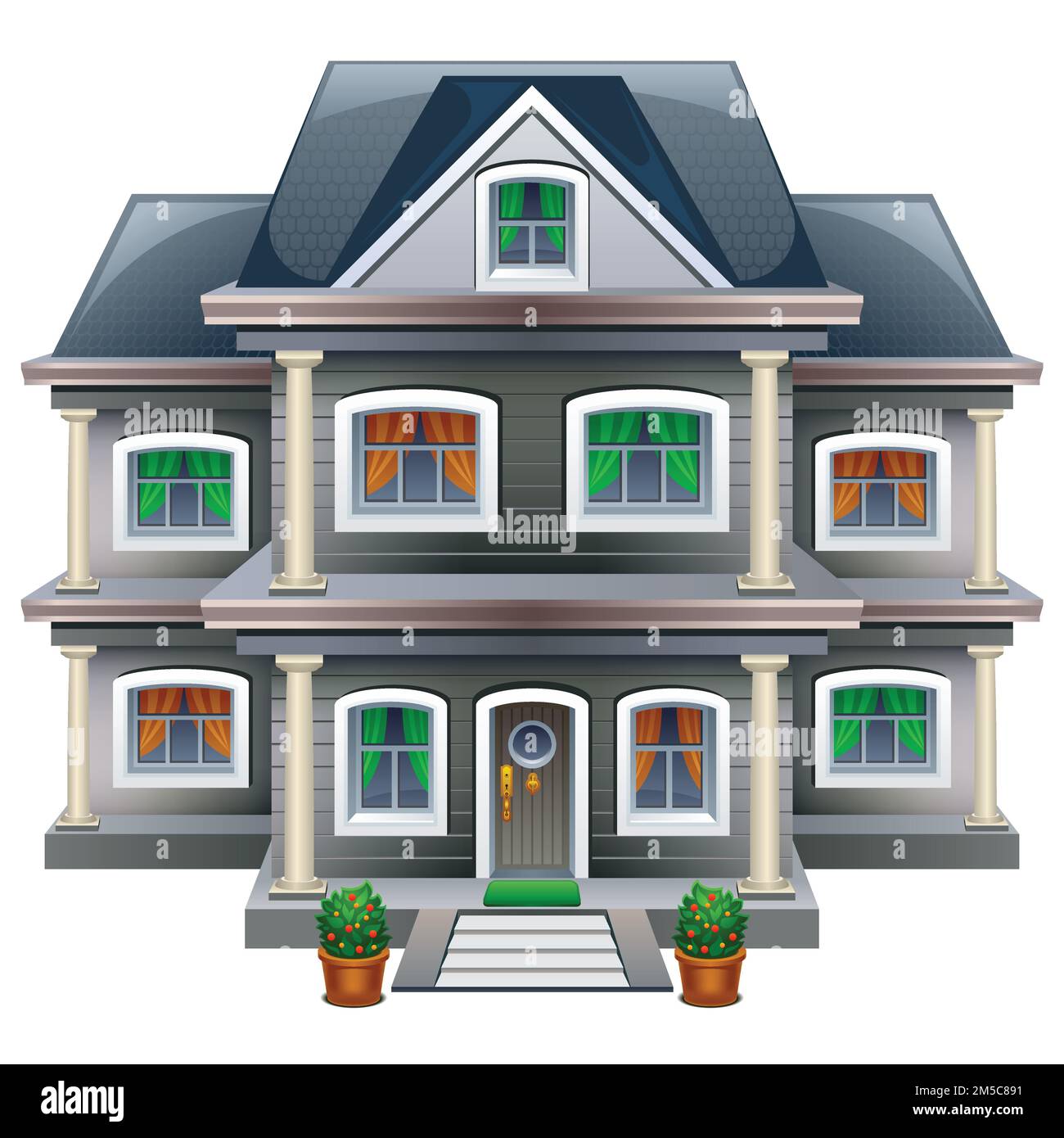Rich House Clipart