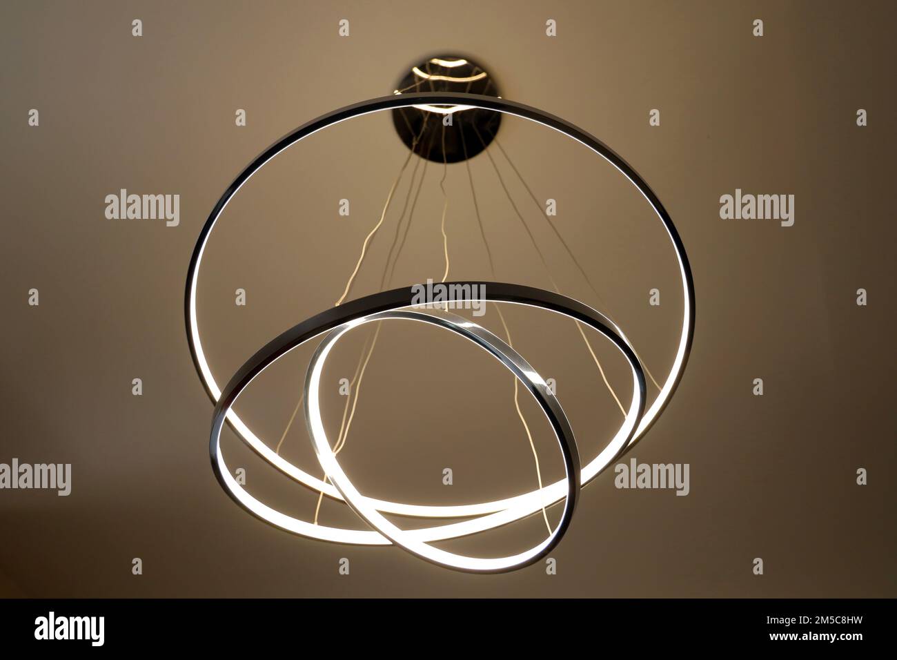 luxury led chandelier wall hanging Stock Photo - Alamy