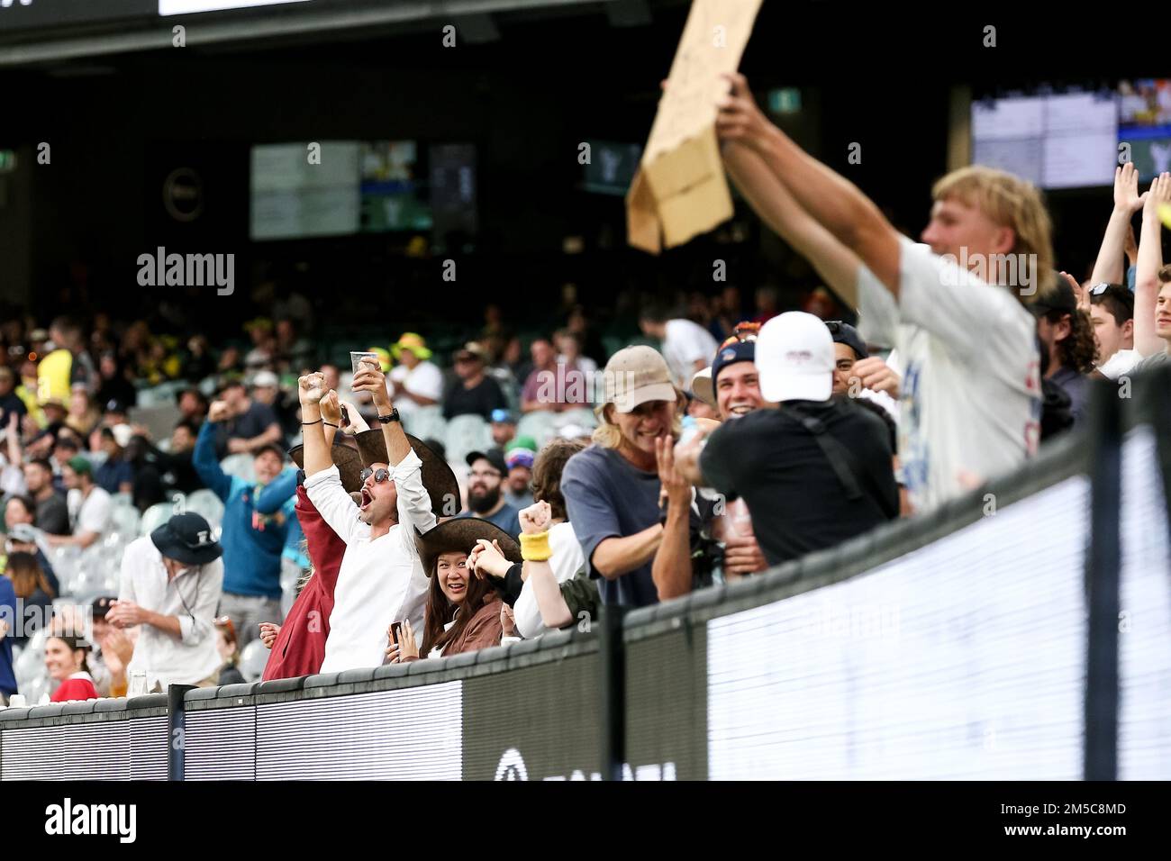 Melbourne, Australia, 28 December, 2022. Australian fans cheer during ...