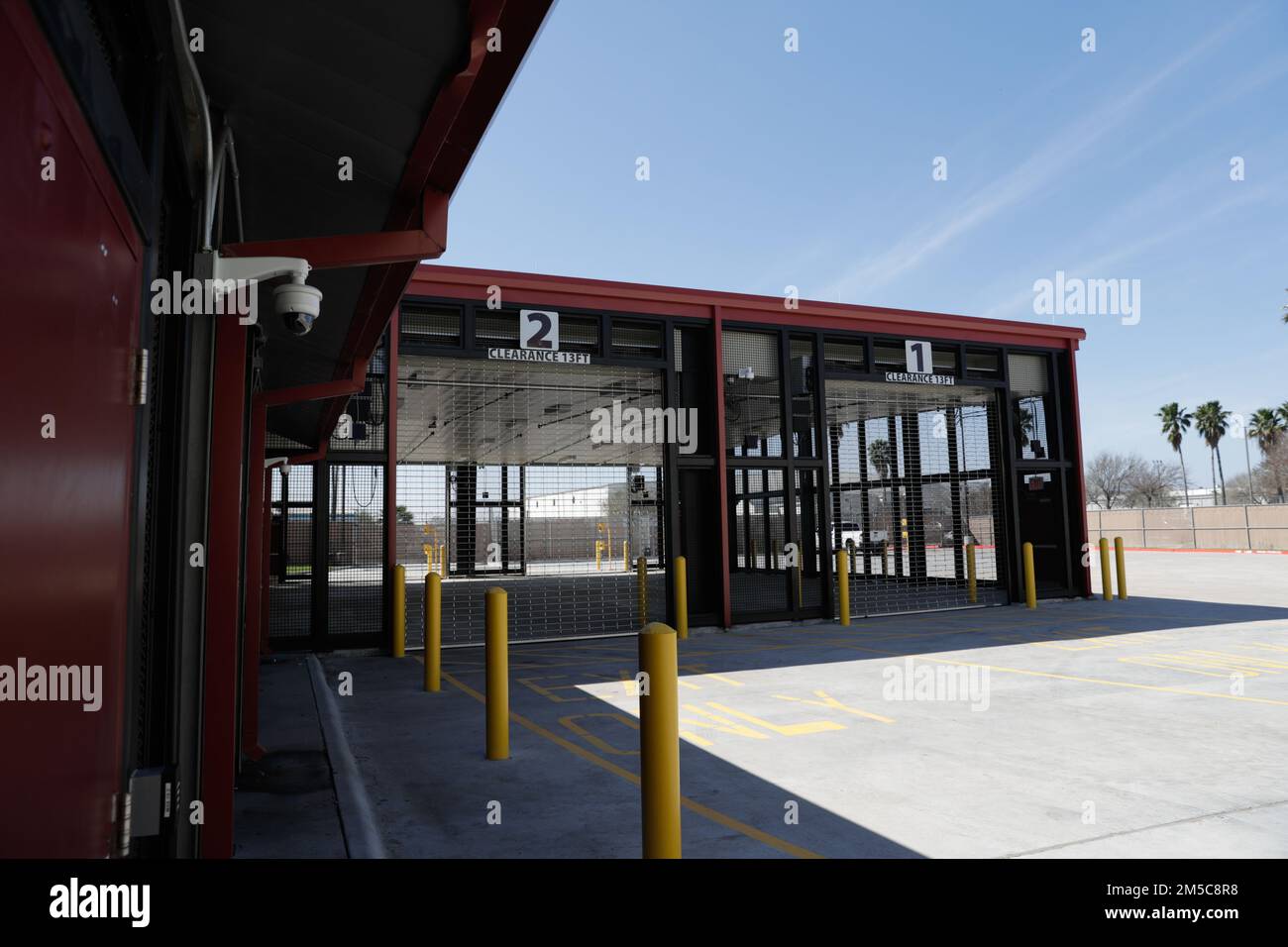 Covered and secure sally ports have been added to accommodate arriving ...