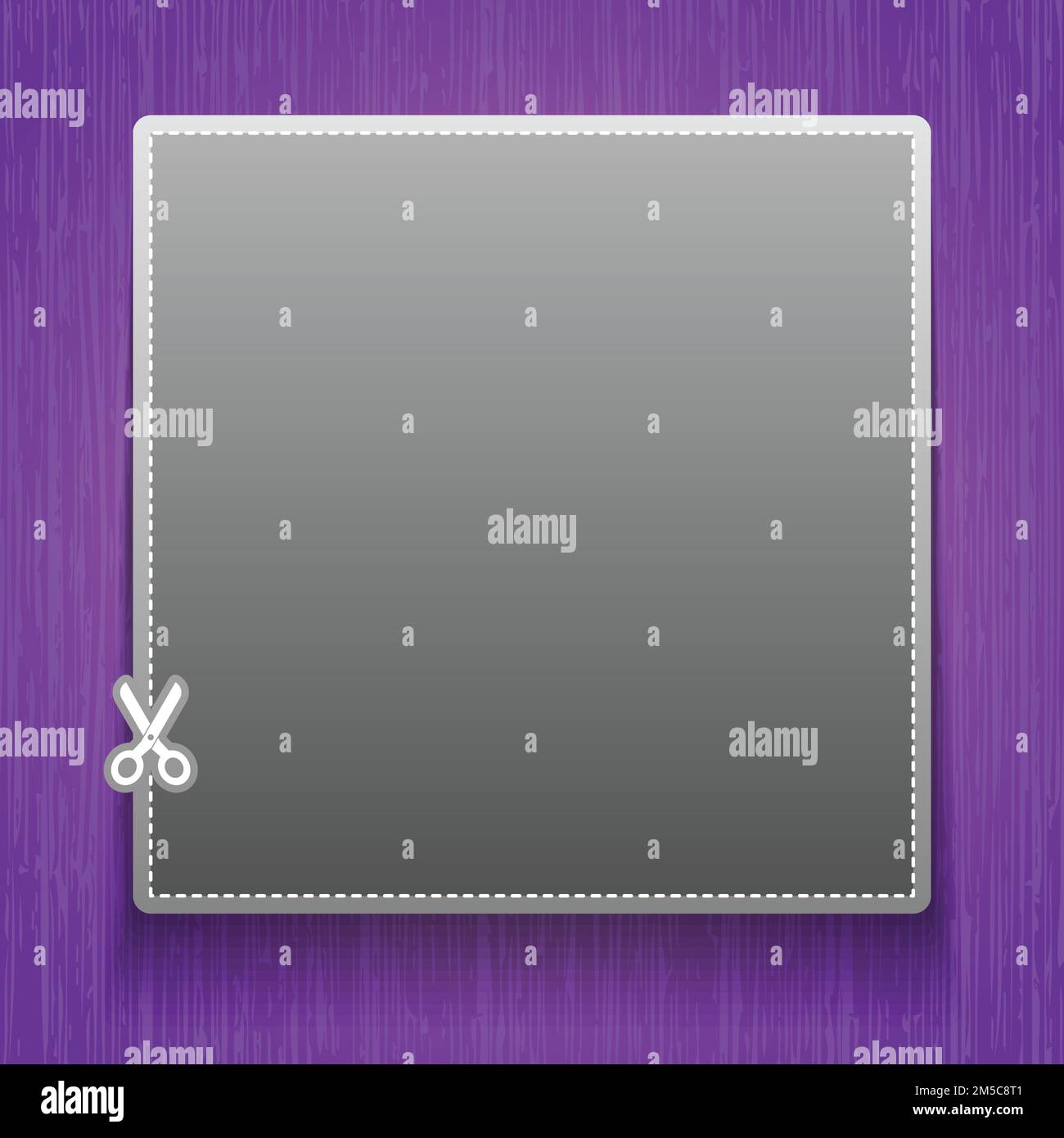 Blank advertising coupon cut from sheet of paper. Vector eps 10 Stock ...