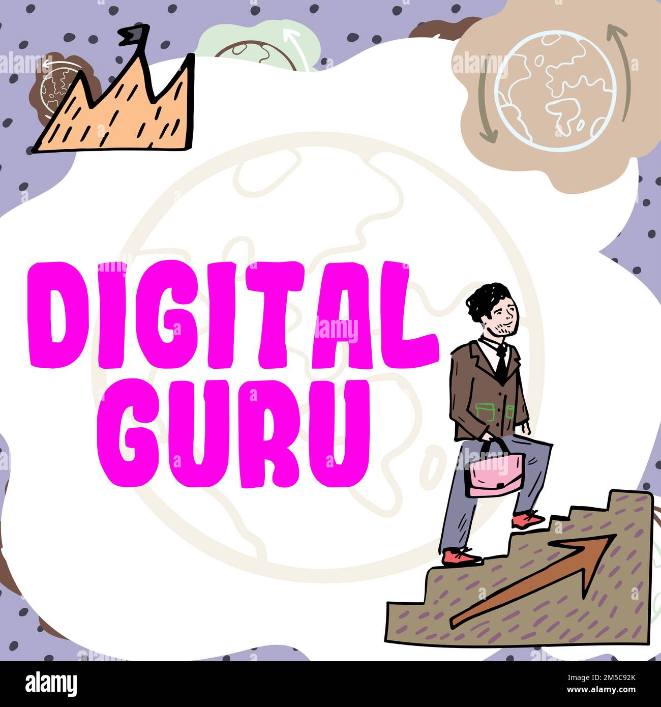 Hand writing sign Digital Guru. Word Written on teacher and ...