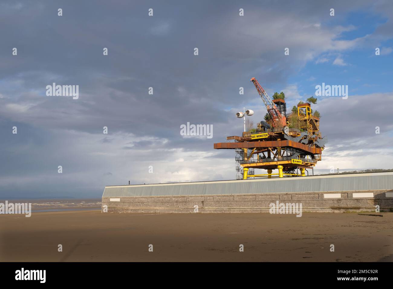 Weston super mare oil rig hi-res stock photography and images - Alamy