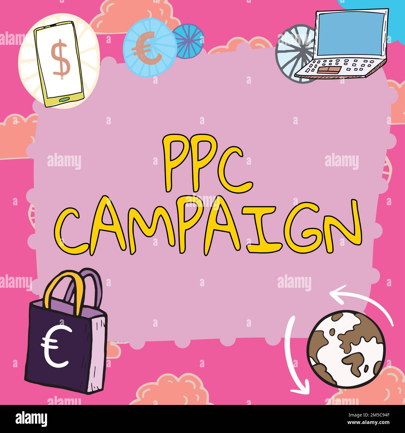 Writing displaying text Ppc Campaign. Internet Concept use PPC in order ...
