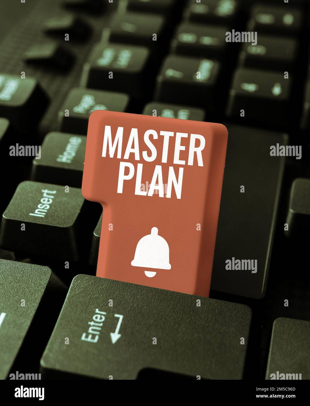 Text showing inspiration Master Plan. Word Written on dynamic long-term ...