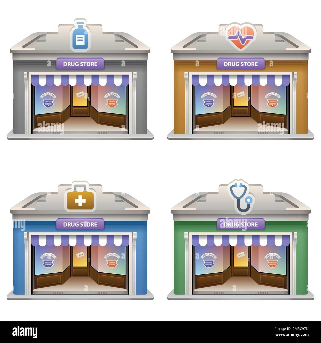 Drug store medical sign Stock Vector Images - Alamy