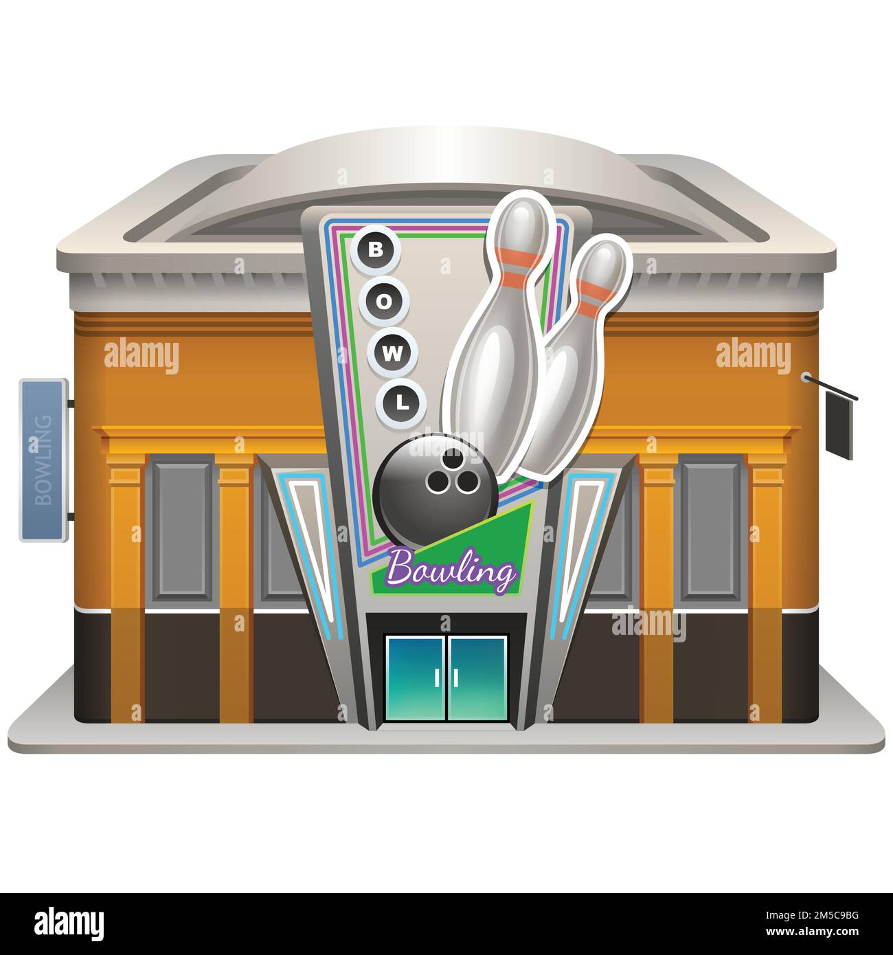 Family 10 pin bowling Stock Vector Images - Alamy