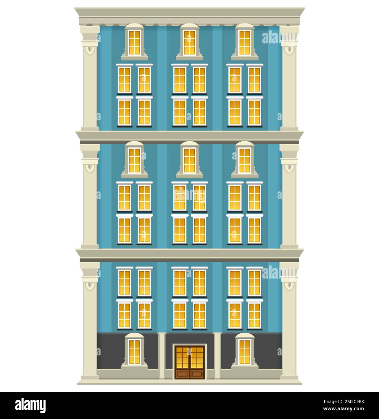 Building facade. Vector illustration eps 10 Stock Vector Image & Art ...
