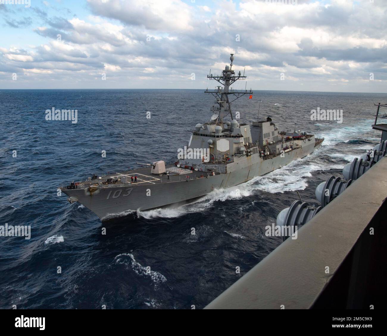 220228-N-WD859-1050 ATLANTIC OCEAN (Feb. 28, 2022) The Arleigh Burke ...