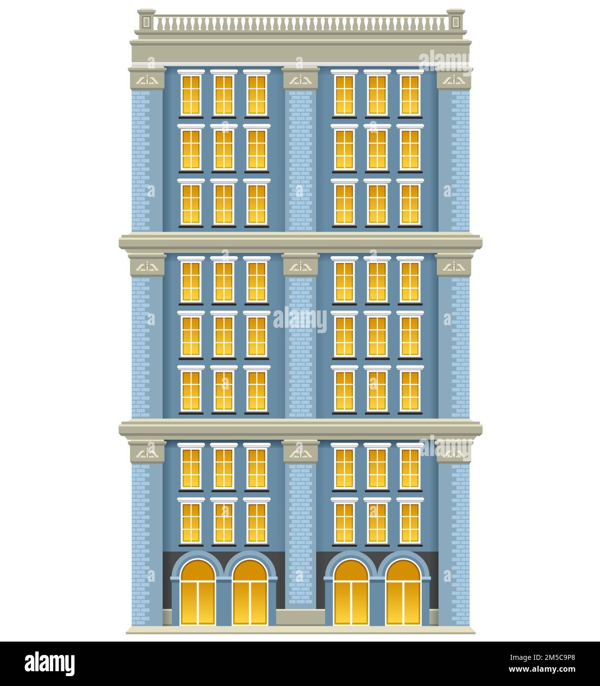 Building facade. Vector illustration eps 10 Stock Vector Image & Art ...