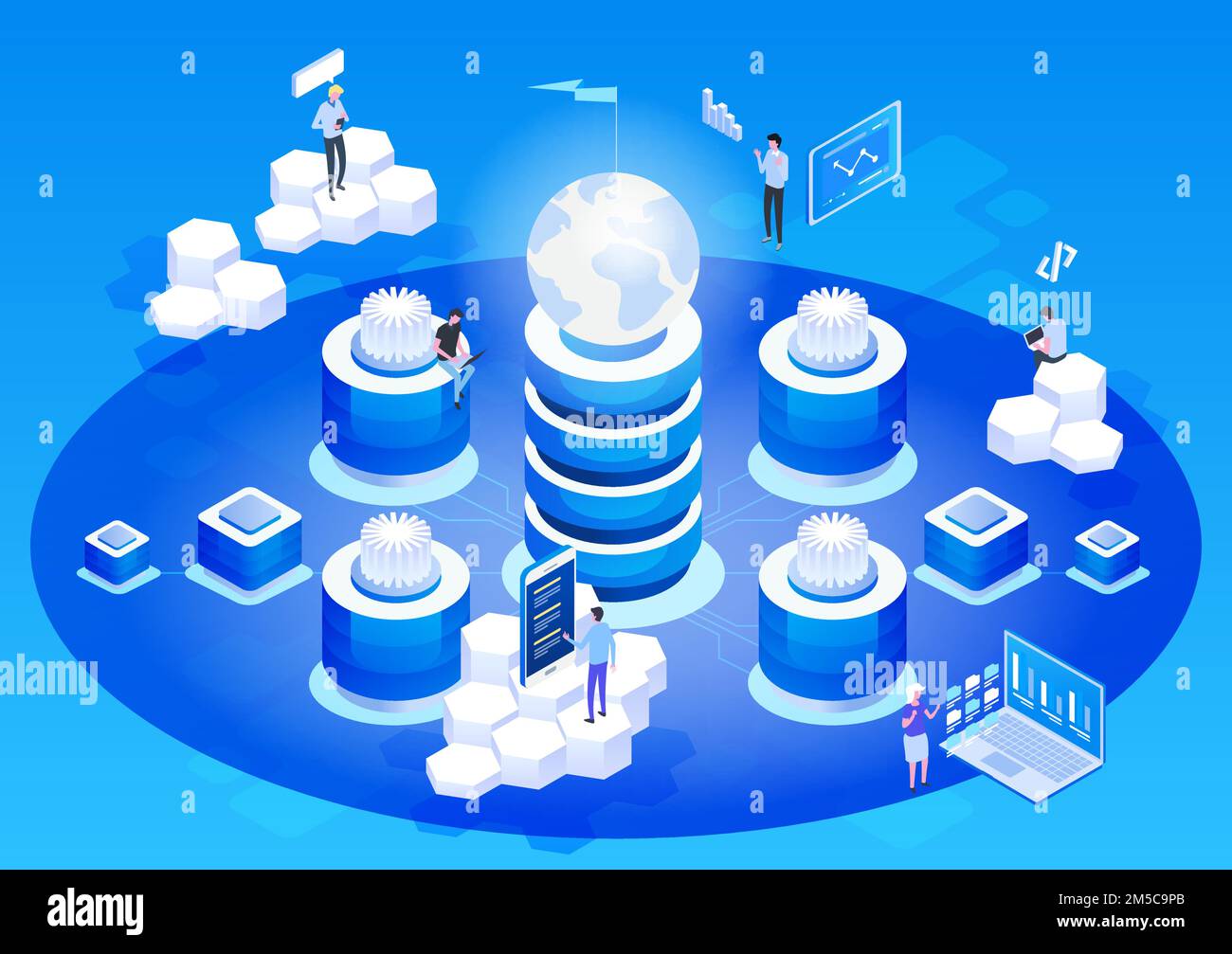 Cloud services vector vectors hi-res stock photography and images - Alamy