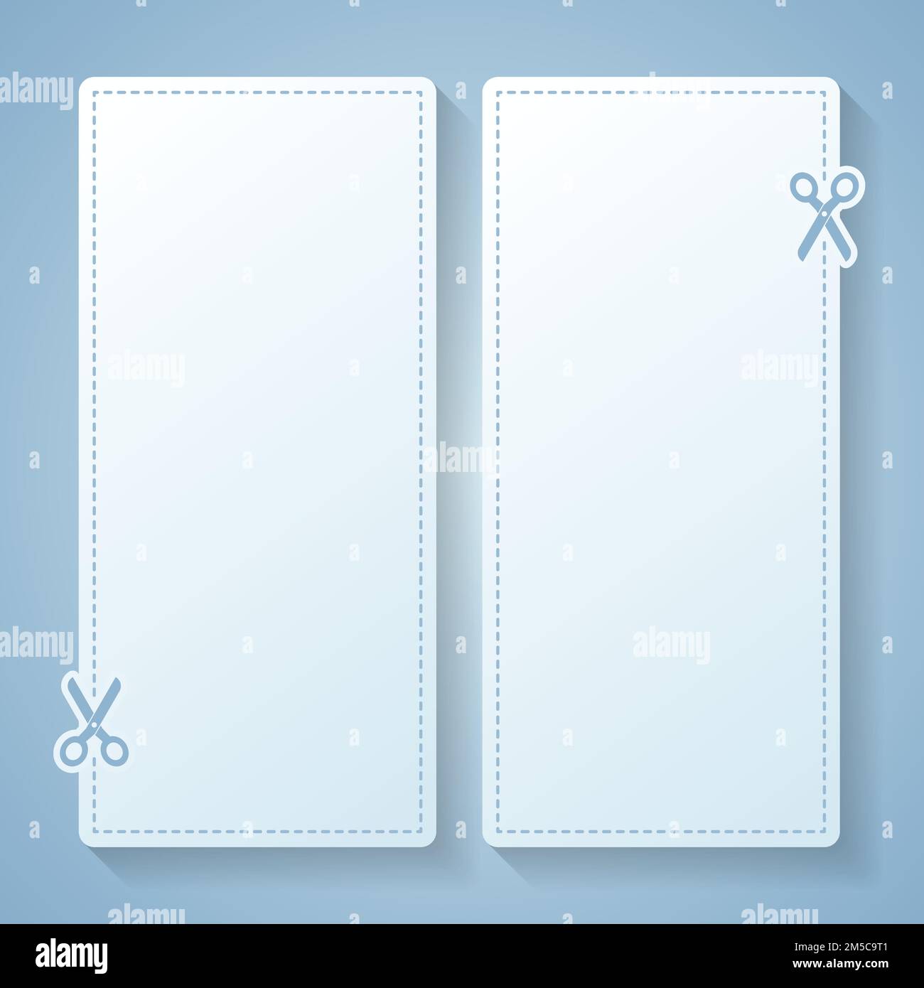 Blank white advertising coupon. Vector eps 10 Stock Vector Image & Art ...