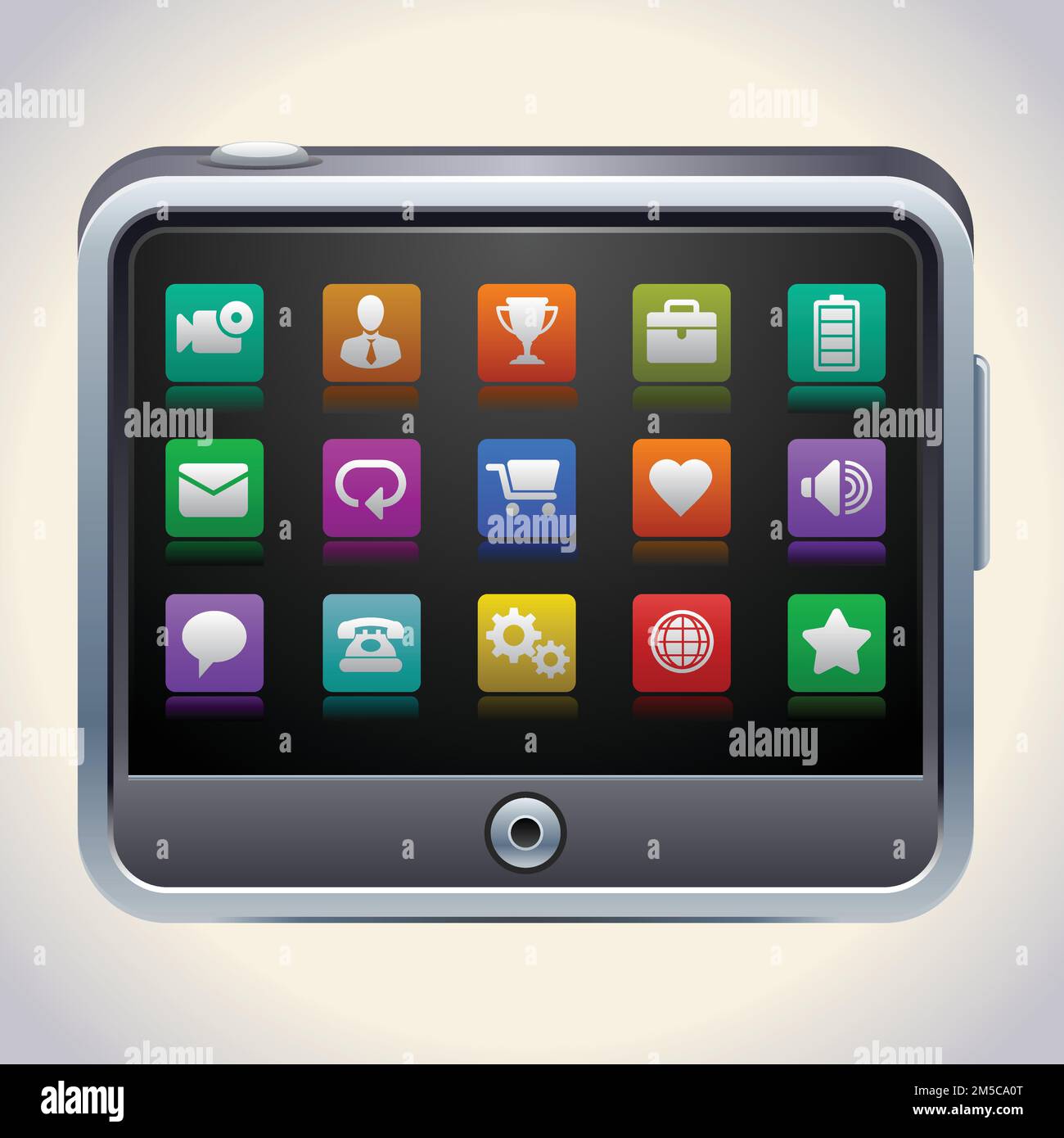 Tablet computer & mobile phone, vector Stock Vector Image & Art - Alamy