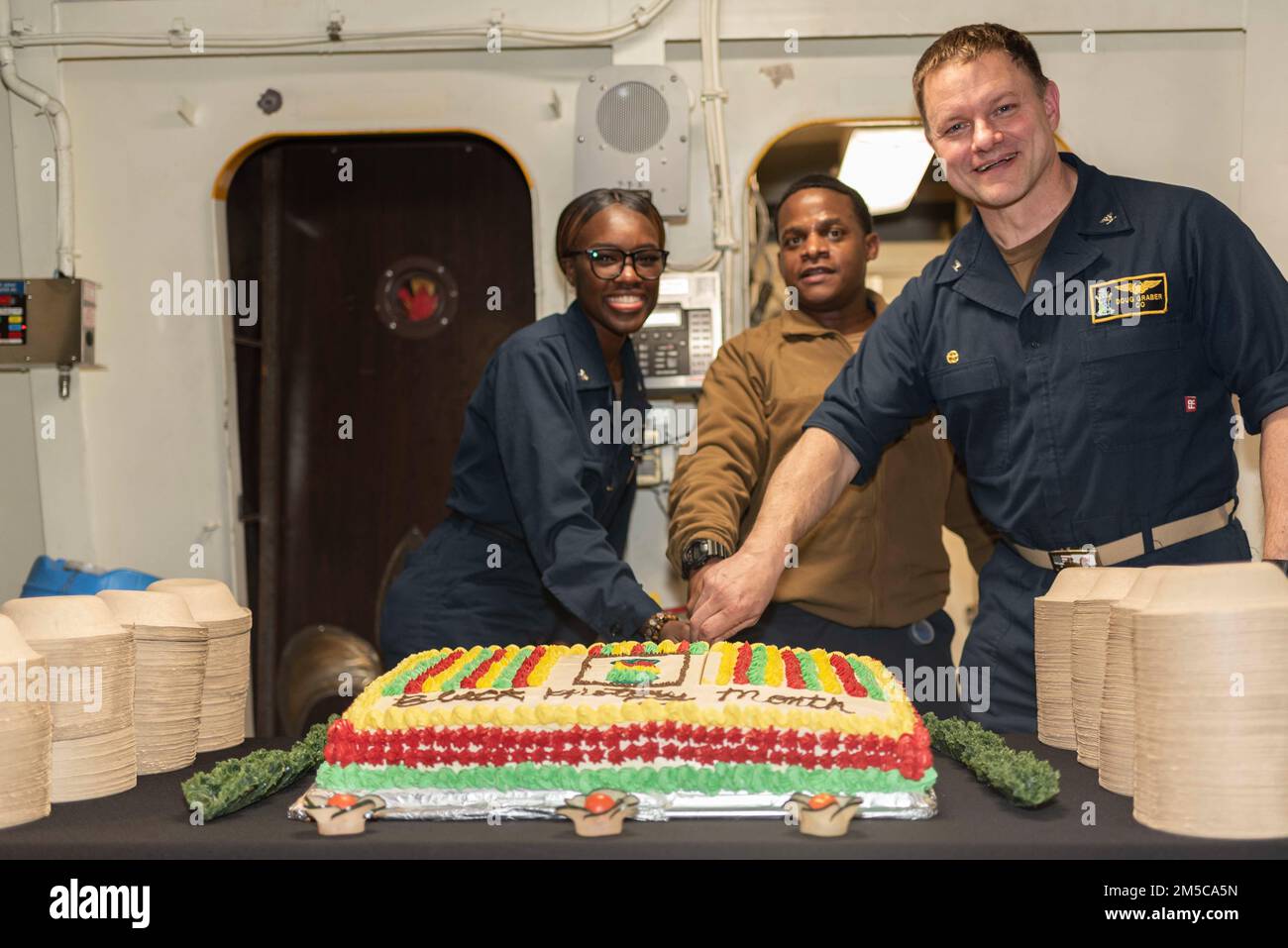 220228-N-XB010-1016 EAST CHINA SEA (Feb. 28, 2022) Capt. Douglas Graber ...