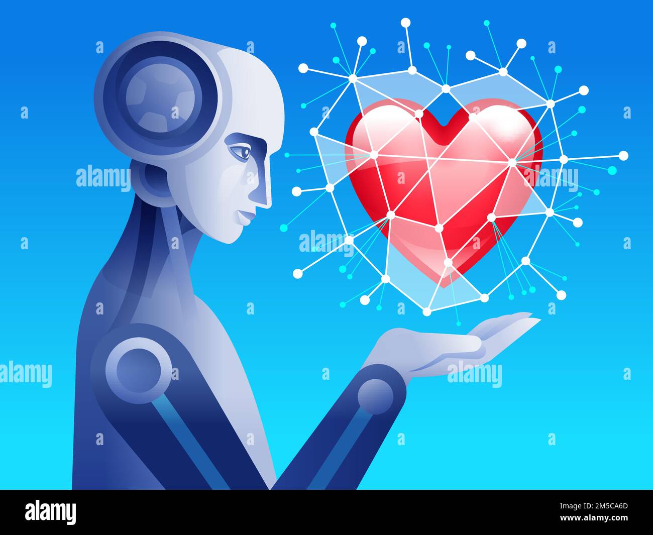 Futuristic heart logo Stock Vector Images - Alamy