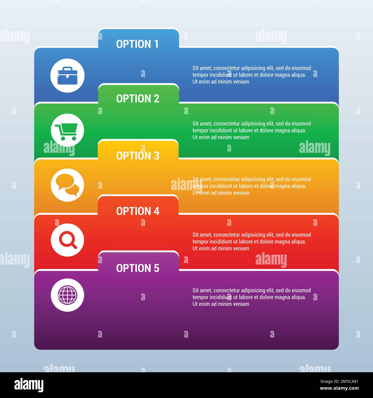 Option banners. Vector illustration Stock Vector Image & Art - Alamy