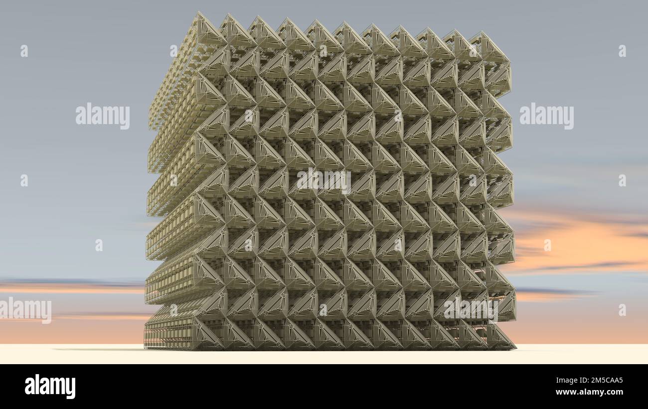 A 3D Illustration of an architectural structure. Artists, Designers ...