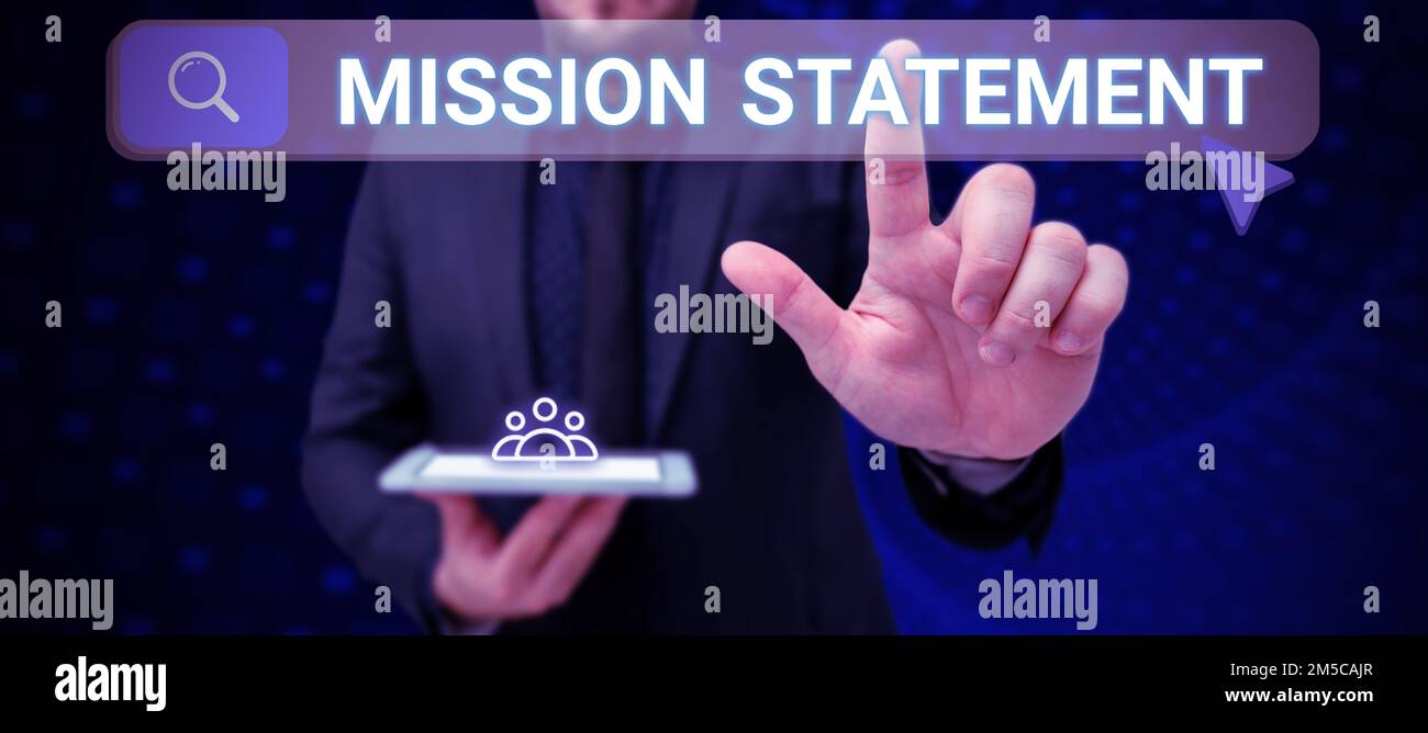 Inspiration showing sign Mission Statement. Business showcase Formal ...