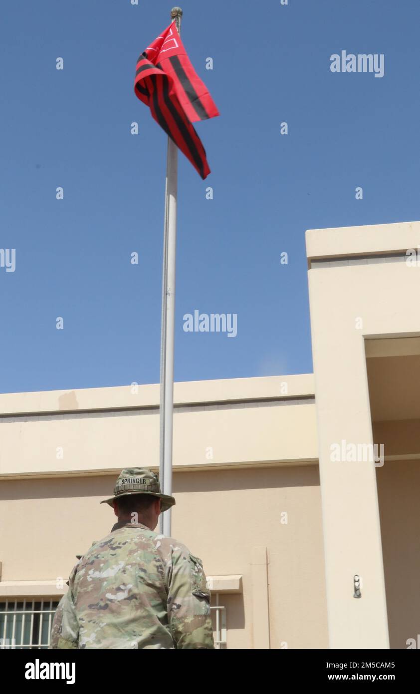 Deployed Nebraska National Guard Soldiers assigned to the 734th Combat ...