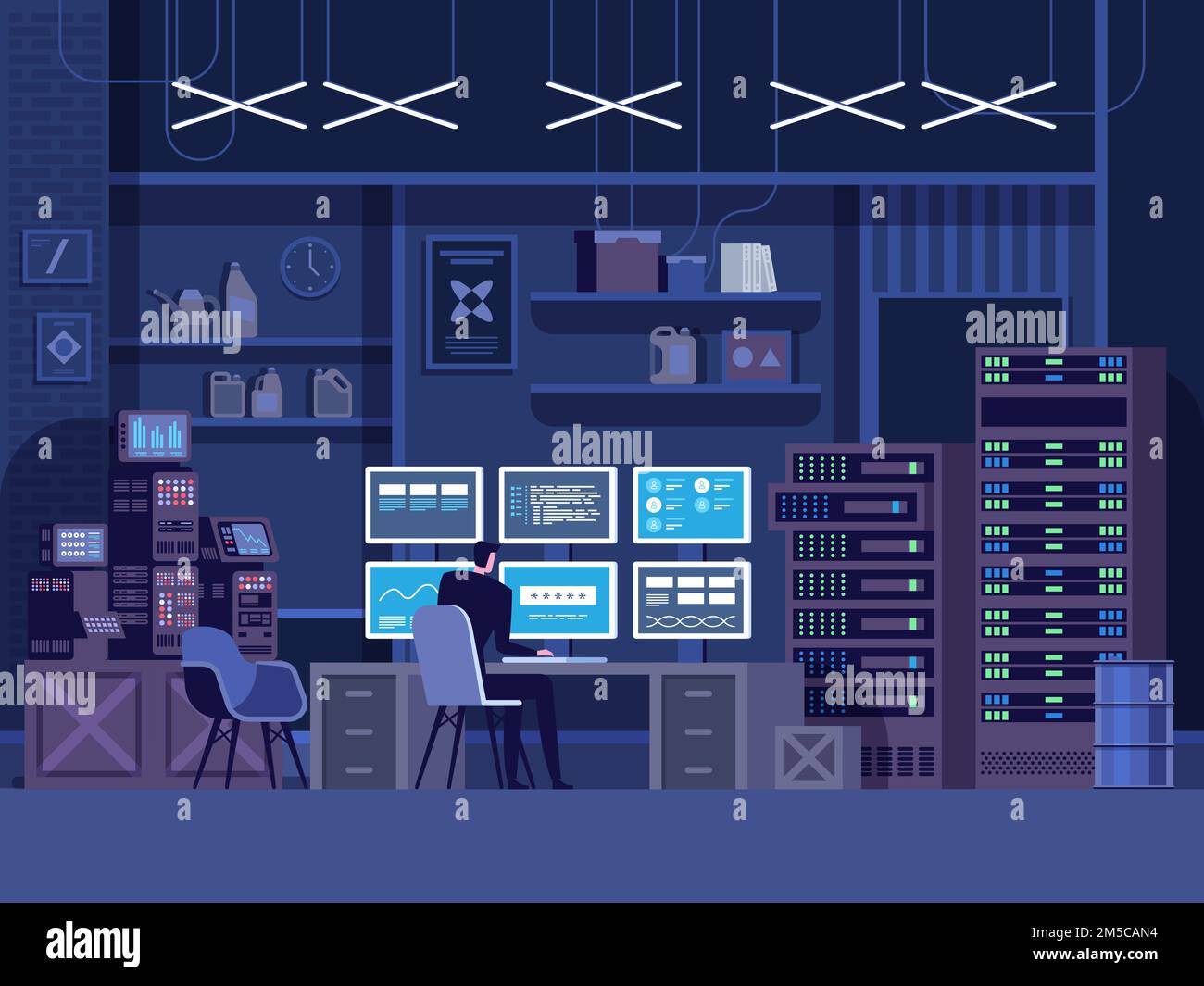 Dangerous Hacker Breaks into Government Data Servers and Infects Their System with a Virus. His ...