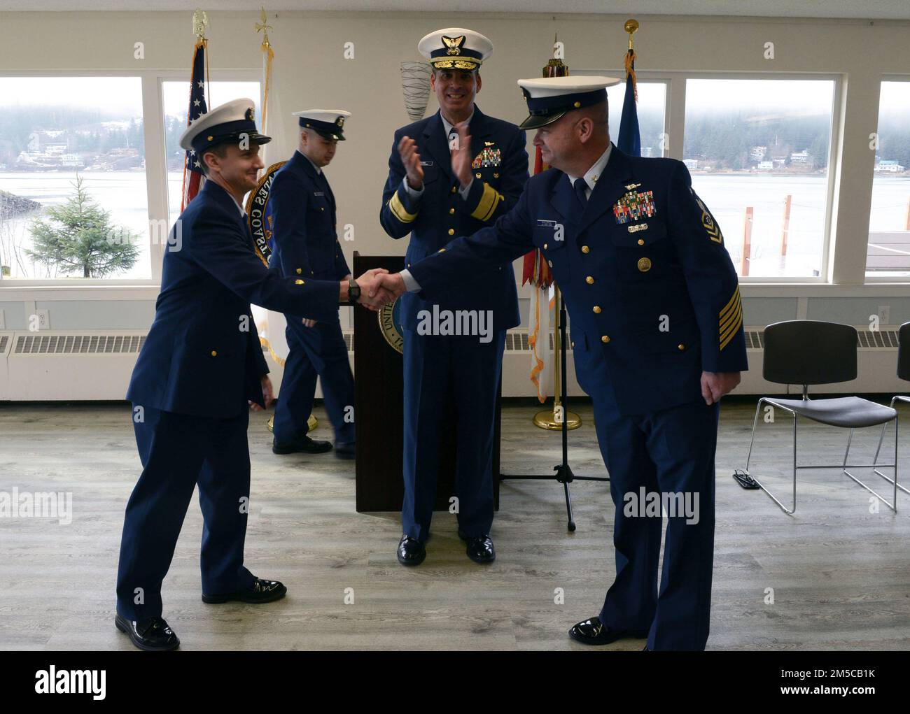 Master Chief Petty Officer Phillip Waldron relieved Master Chief Petty ...