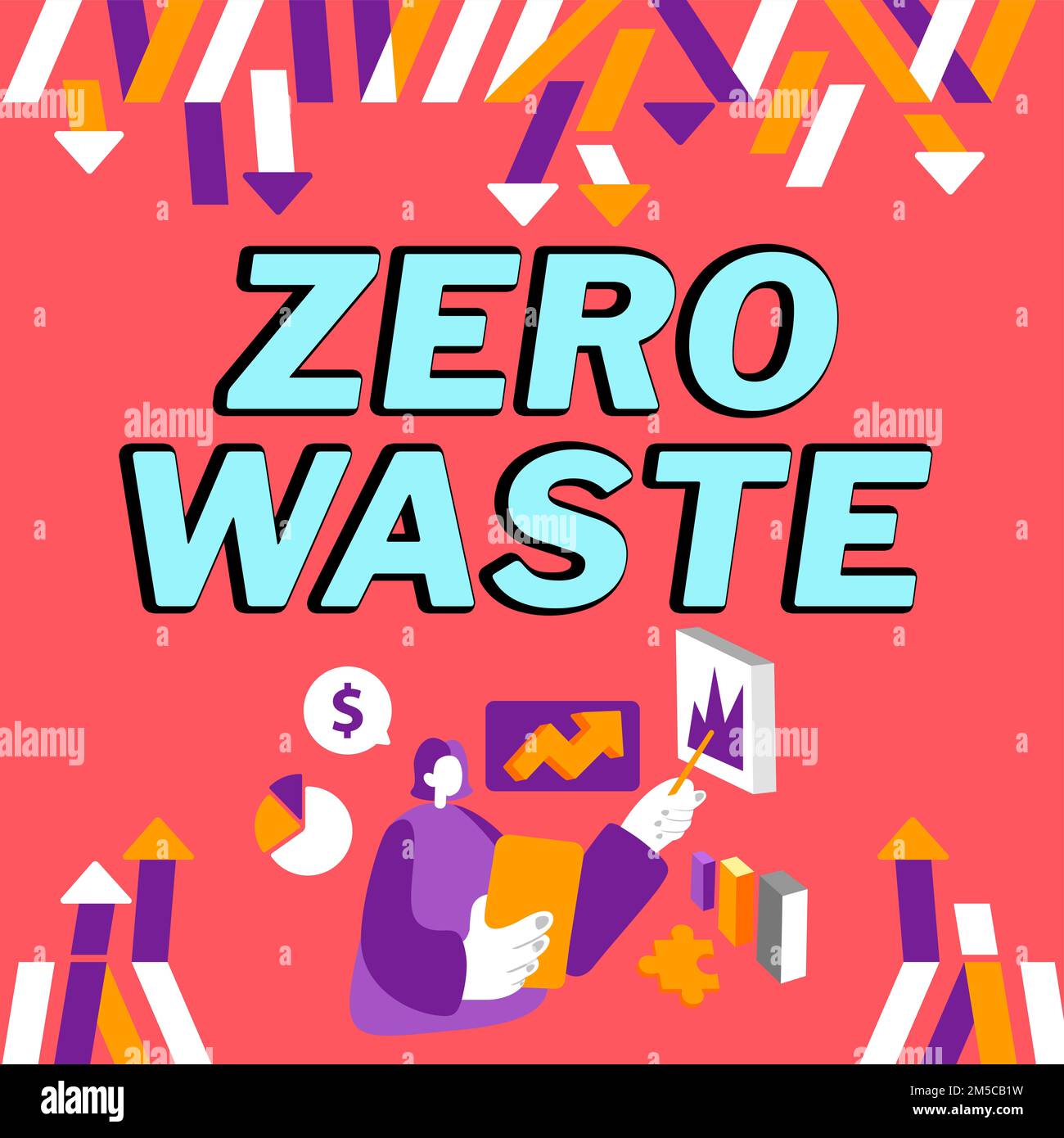 Text showing inspiration Zero Waste. Internet Concept industrial responsibility includes ...