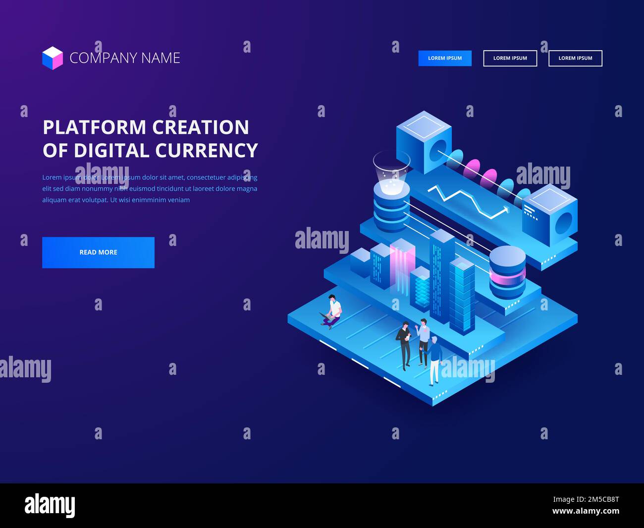 Cryptocurrency and blockchain. Platform creation of digital currency ...