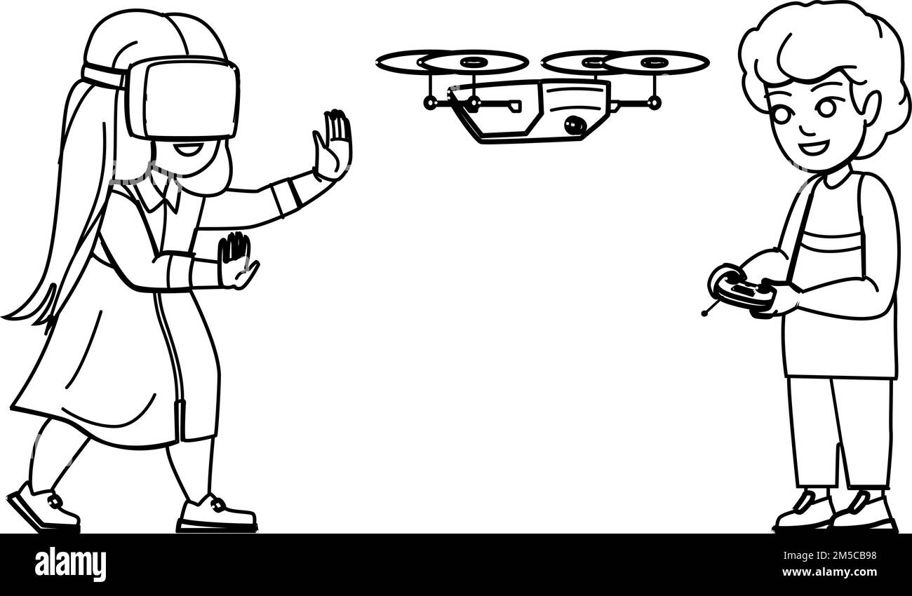 Boy using computer black children Stock Vector Images - Alamy