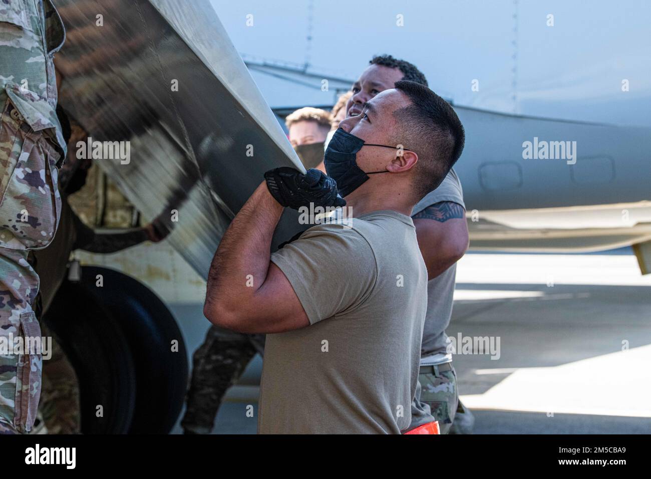 U.S. Air Force maintainers assigned to the 18th Equipment Maintenance ...