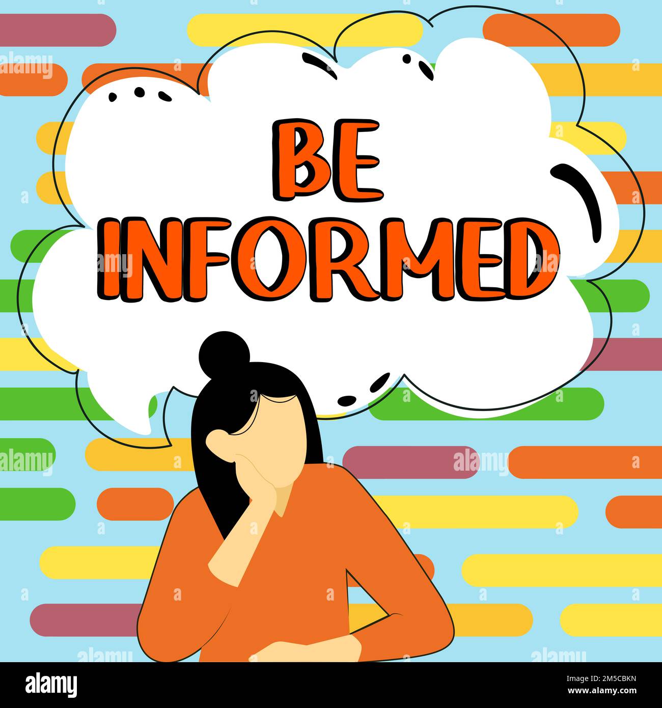 Conceptual caption Be Informed. Business approach having or showing ...