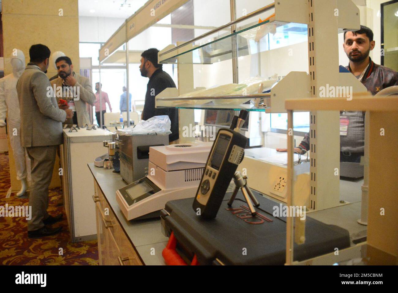 Islamabad. 22nd Dec, 2022. People visit a stall at Pak Pharma and ...