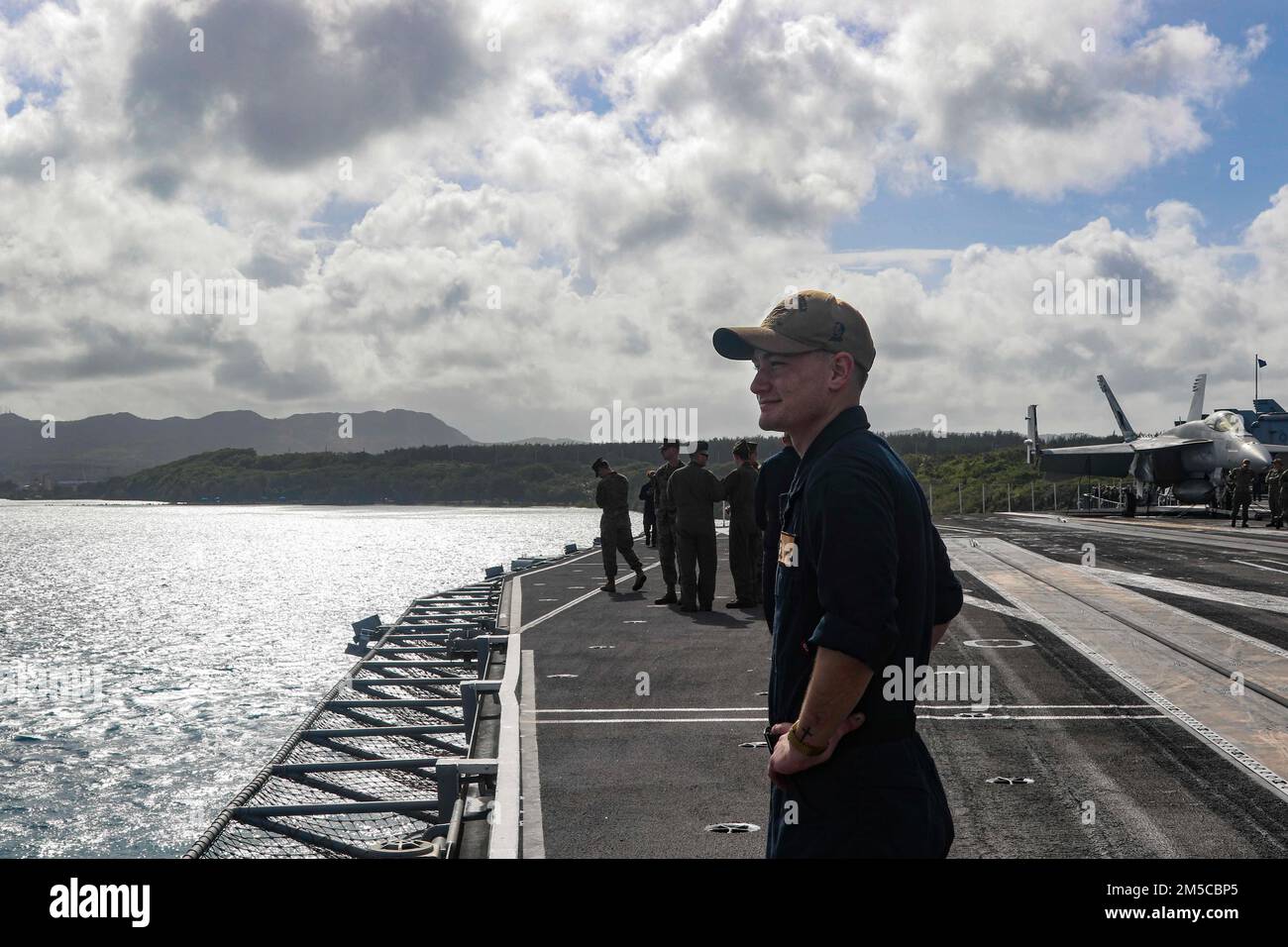 NAVAL BASE GUAM (March 2, 2022) Airman Albert Scerbo, from Atlanta ...