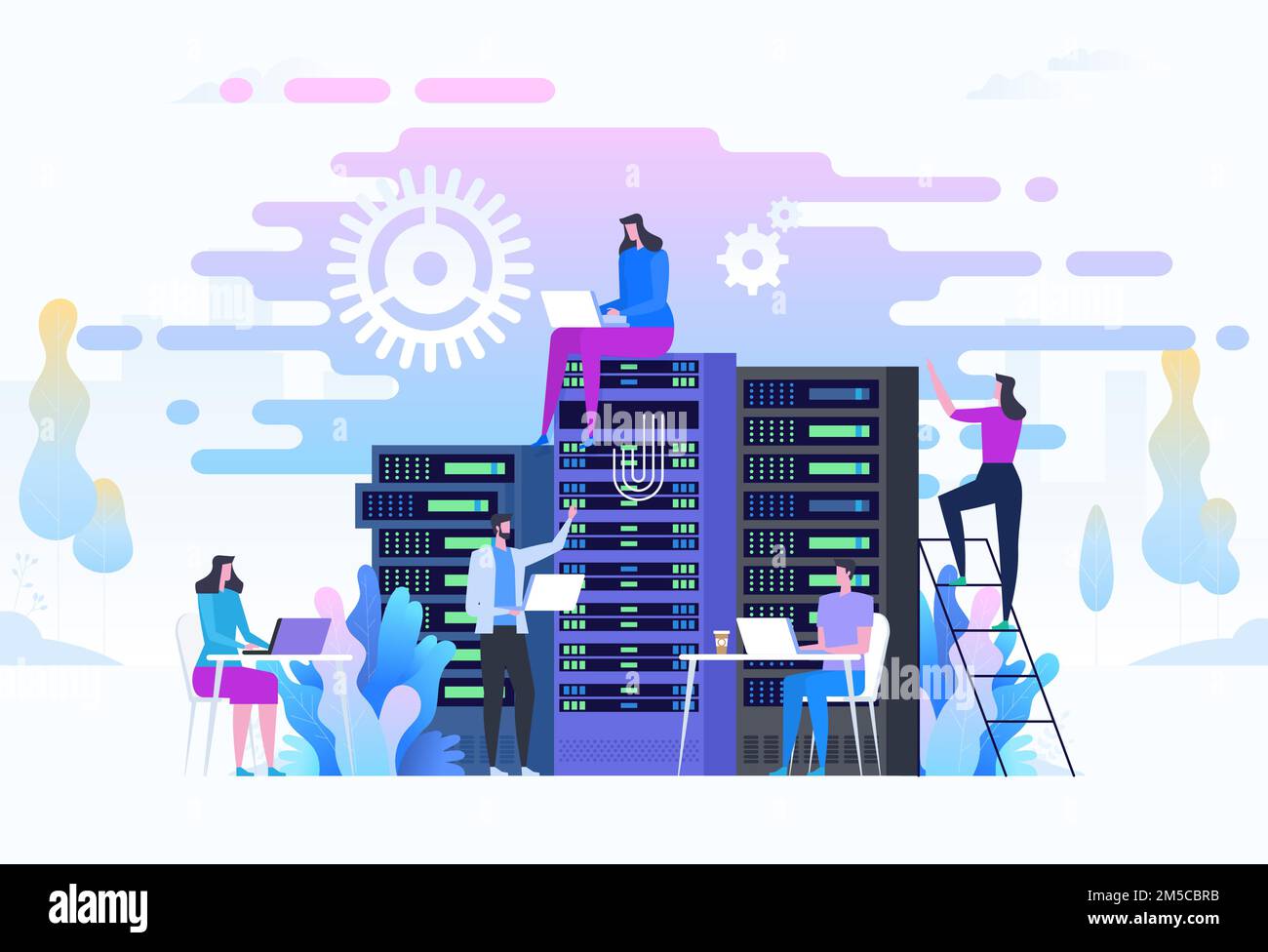 System Administration Upkeeping Configuration Of Computer Systems And Networks Concept System