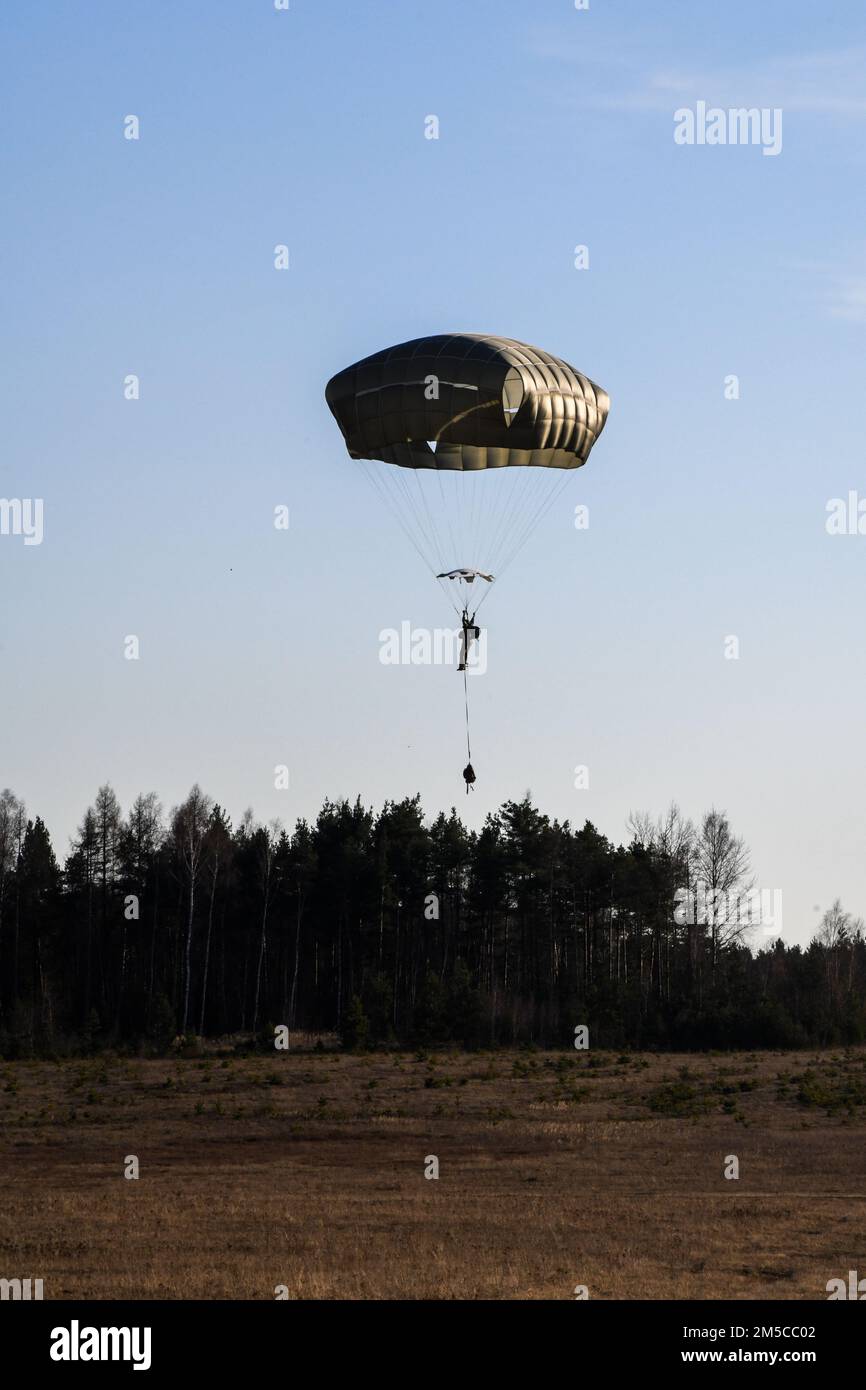 A U.S. Army paratrooper assigned to 173rd Brigade Support Battalion ...