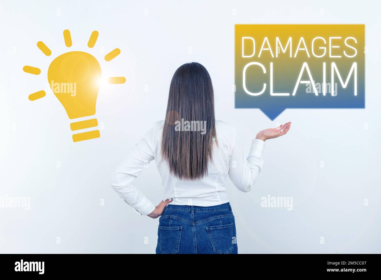 Inspiration showing sign Damages Claim. Internet Concept Demand ...