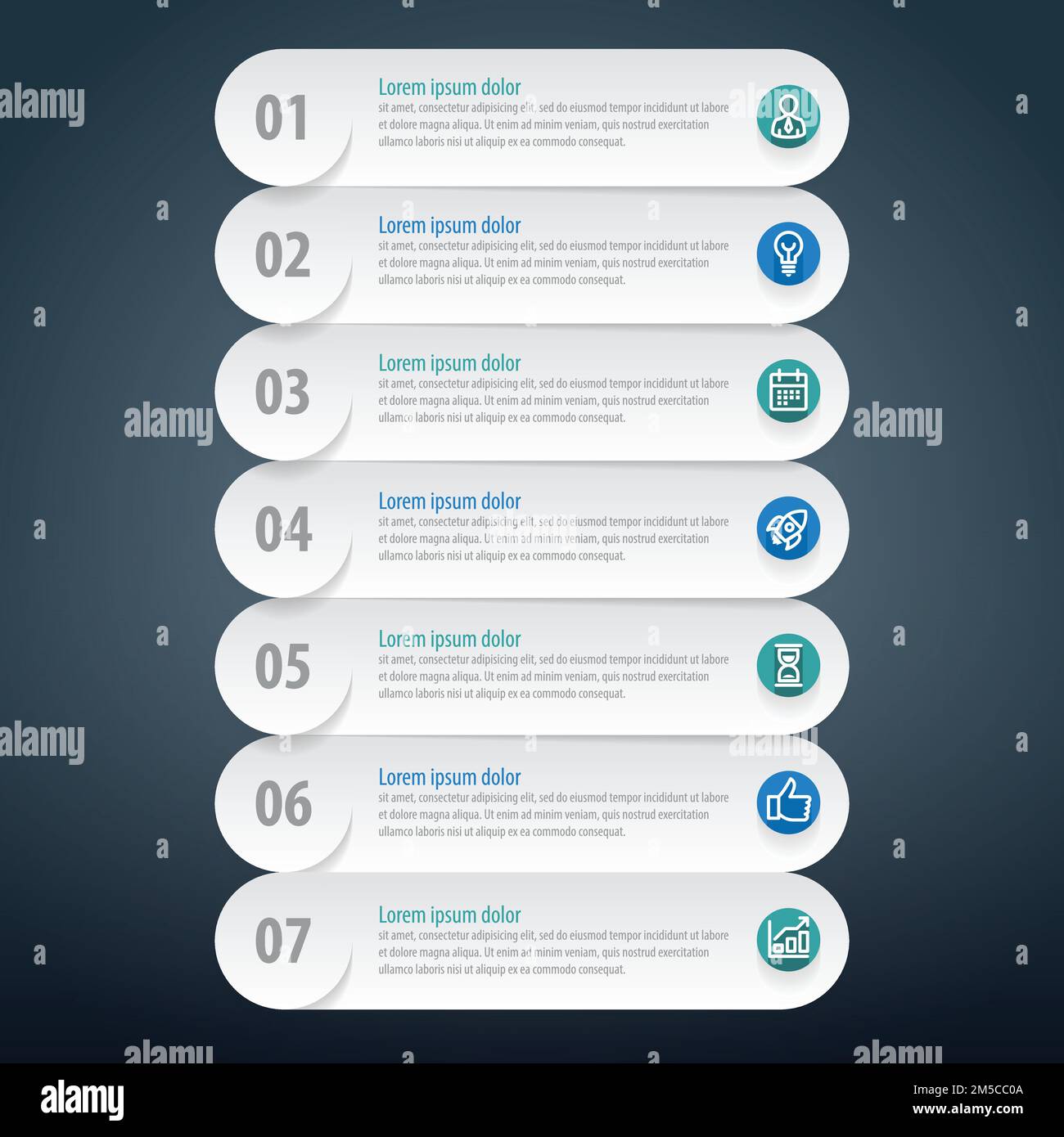 Flat UI design. Step infographic. Vector eps 10 Stock Vector Image ...
