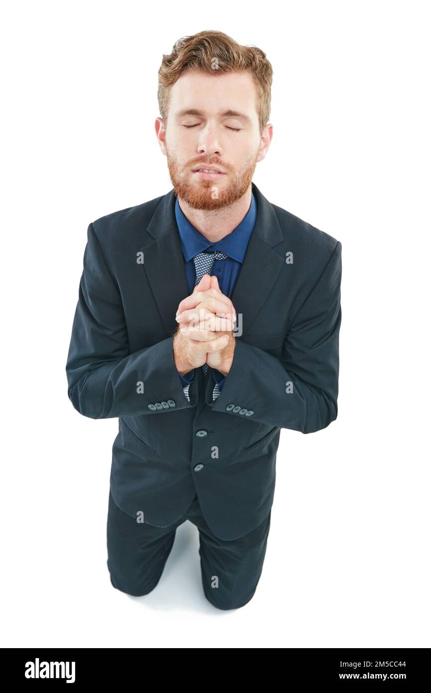 Modern men in prayer Cut Out Stock Images & Pictures - Alamy