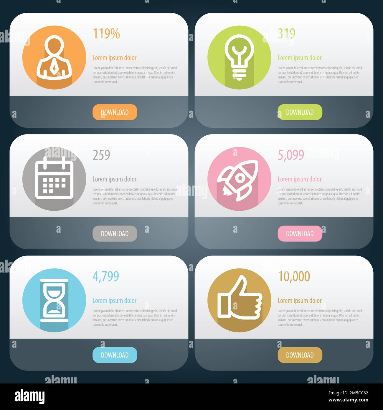 Flat ui design hi-res stock photography and images - Alamy