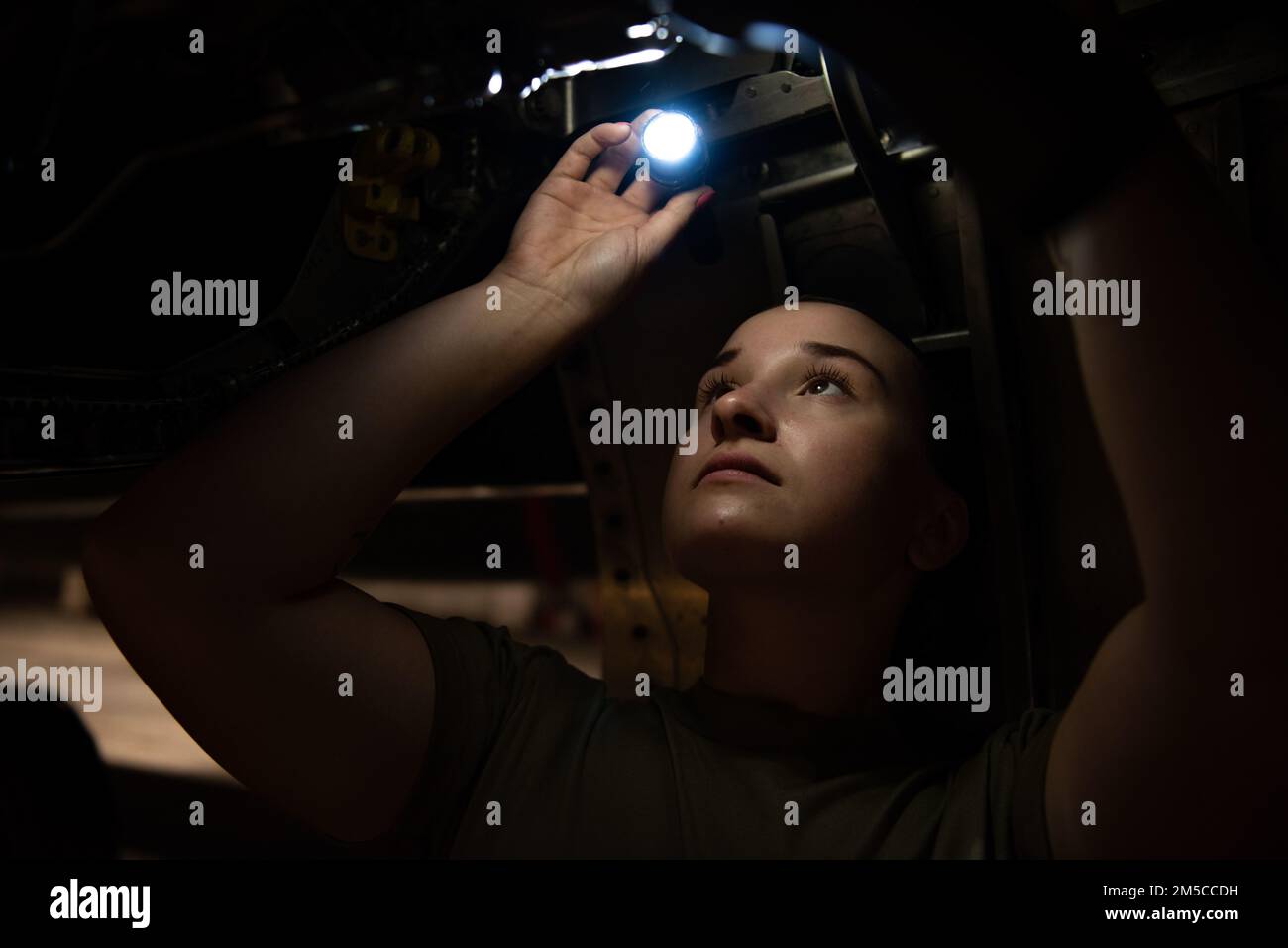 U.S. Air Force Staff Sgt. Alissa Stopa, 67th Aircraft Maintenance Unit ...