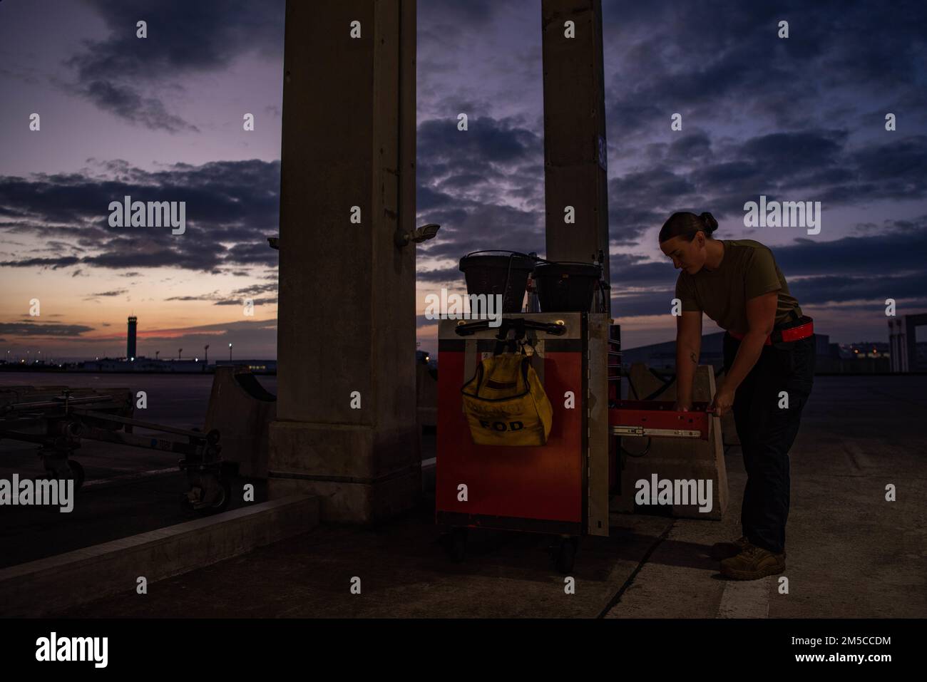 U.S. Air Force Staff Sgt. Alissa Stopa, 67th Aircraft Maintenance Unit ...